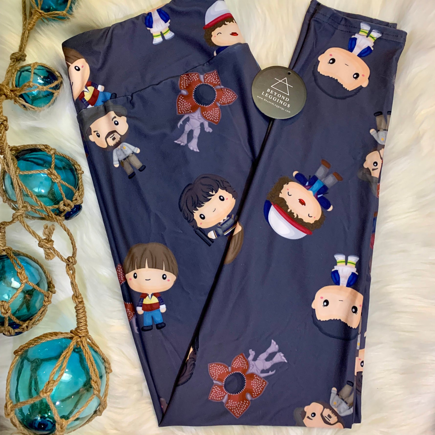 Stranger Things Themed Print Gray Leggings – Beyond Leggings